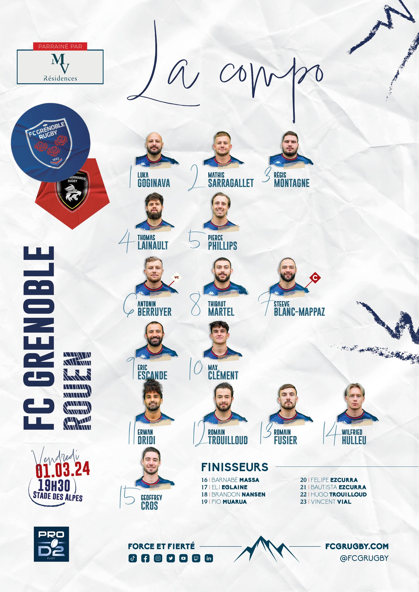 La compo contre Rouen / Forum FCG